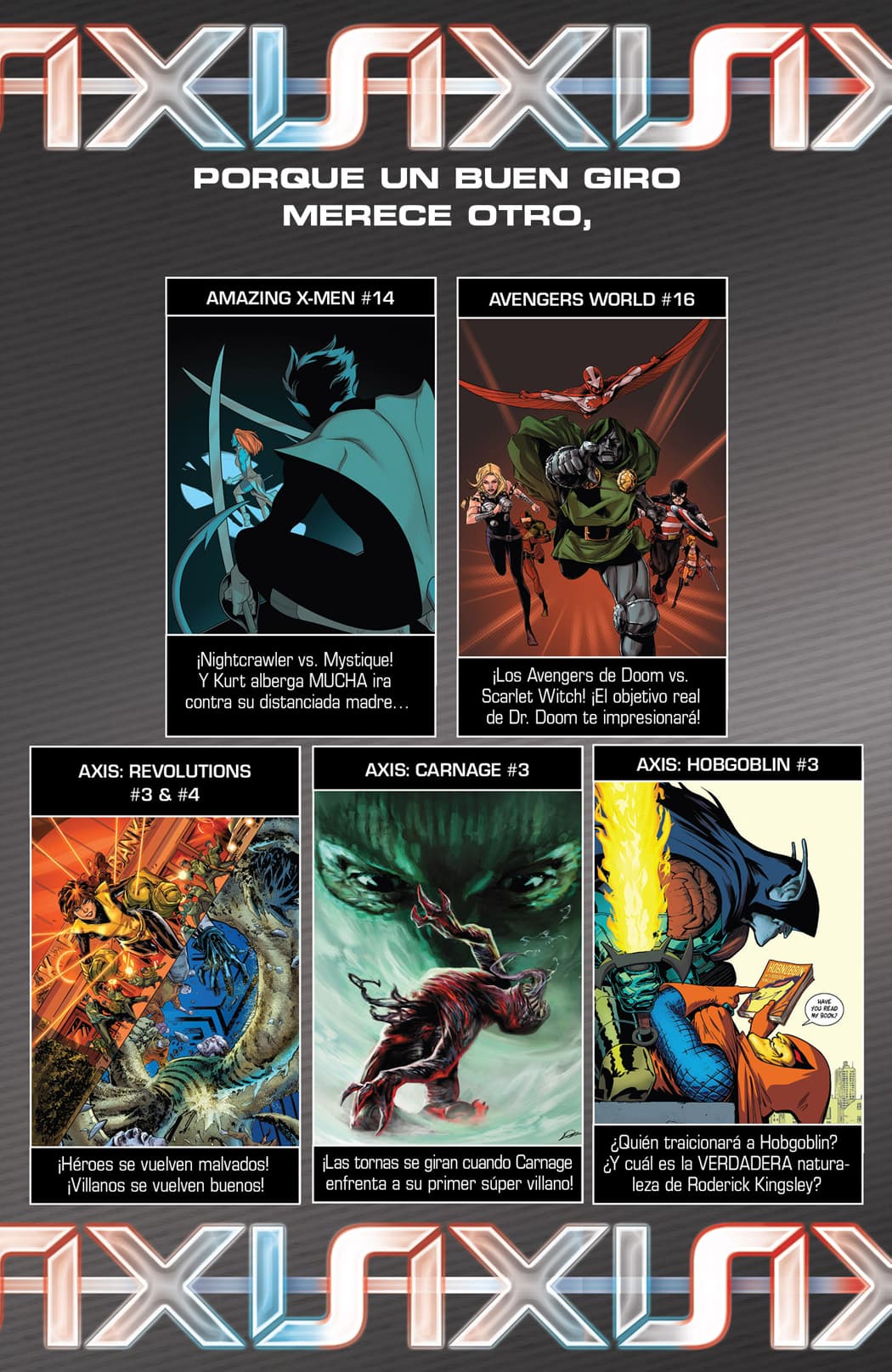 Avengers / X-Men – AXIS (2014) - Marmota Comics