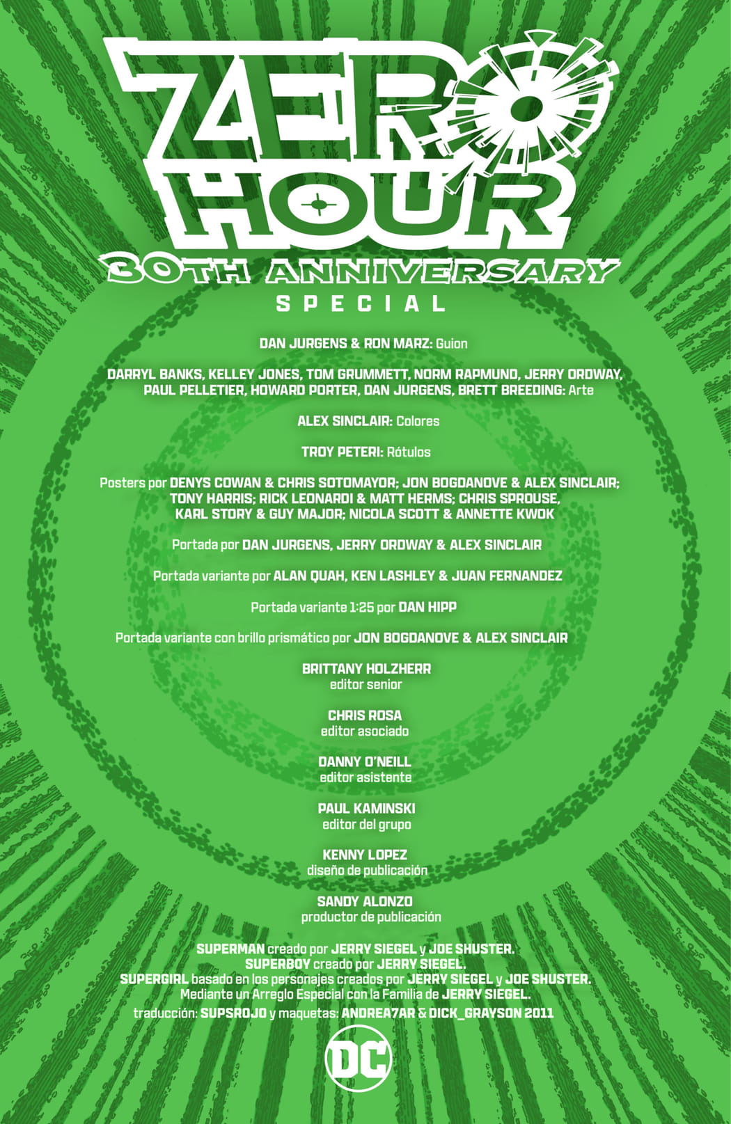 Zero Hour 30th-Anniversary Special - Marmota Comics