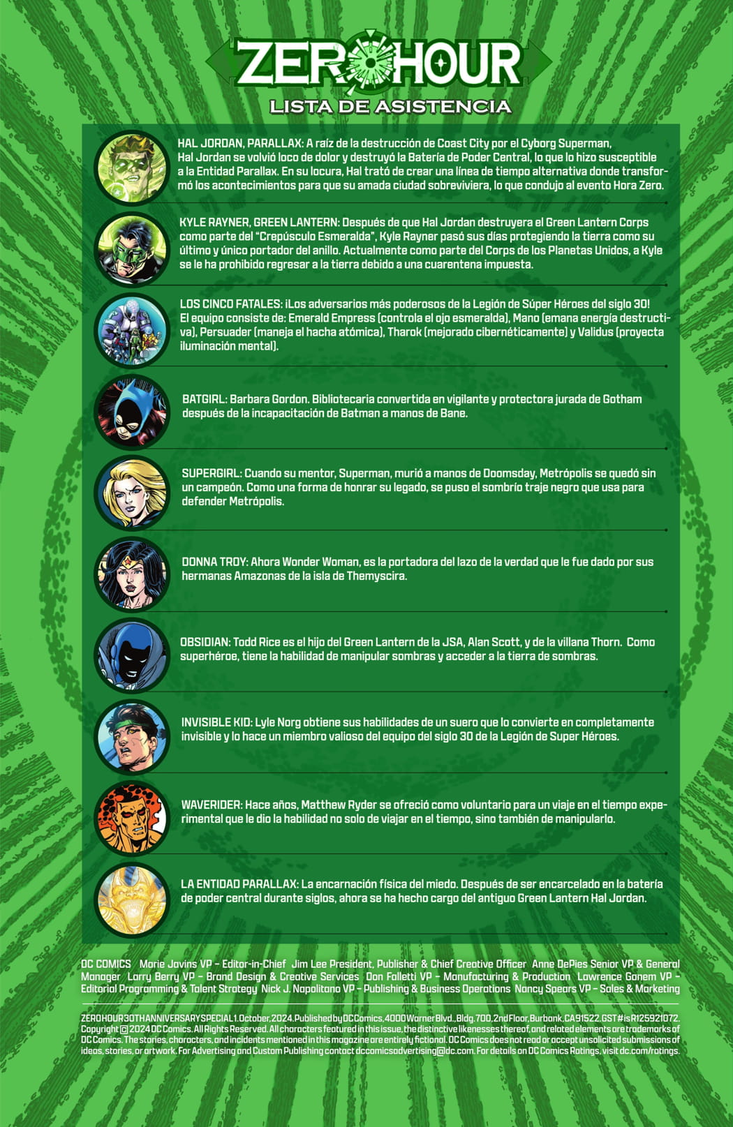 Zero Hour 30th-Anniversary Special - Marmota Comics